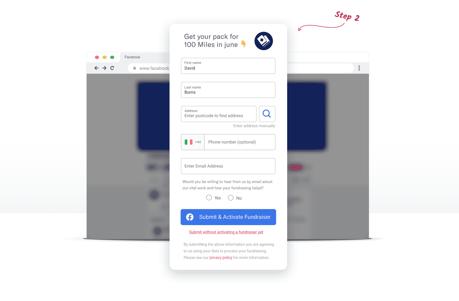 New GivePanel Feature: Improved Registration Forms with 1-Click Fundraiser Activation