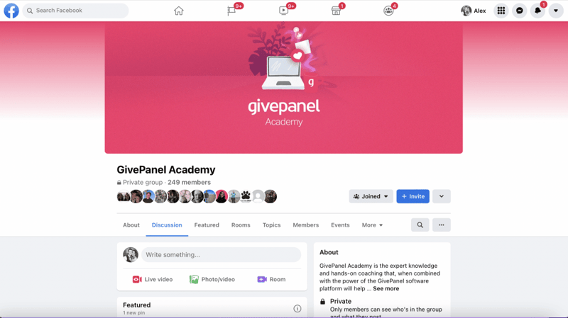 What is the GivePanel Academy?
